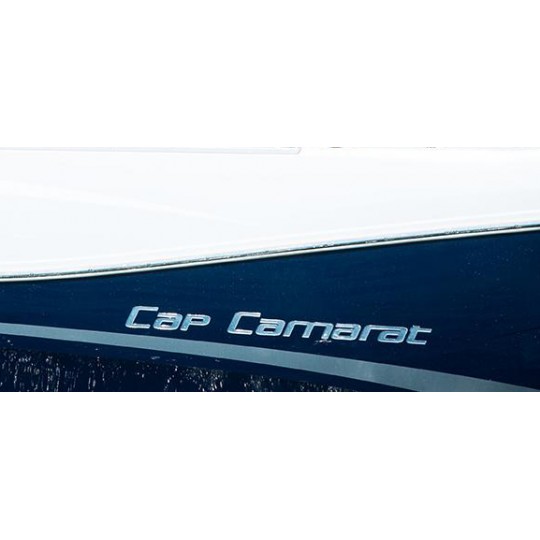 Cap Camarat Logo embossed sticker in doming