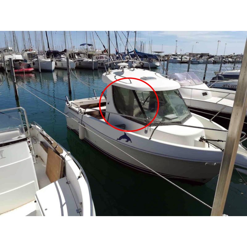 Parabrezza e finestrino per barca a motore