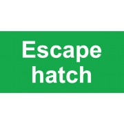 Evacuation hatch marking sticker